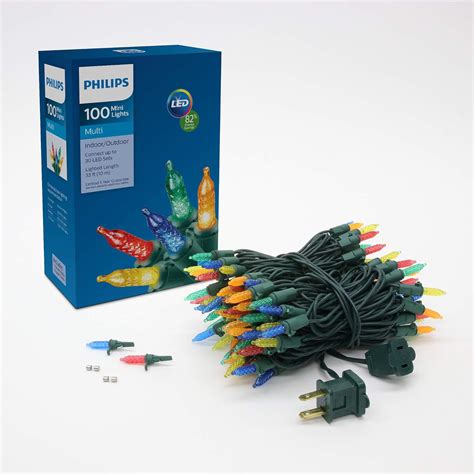 Amazon Philips Led Multicolor Faceted Mini Christmas Lights On