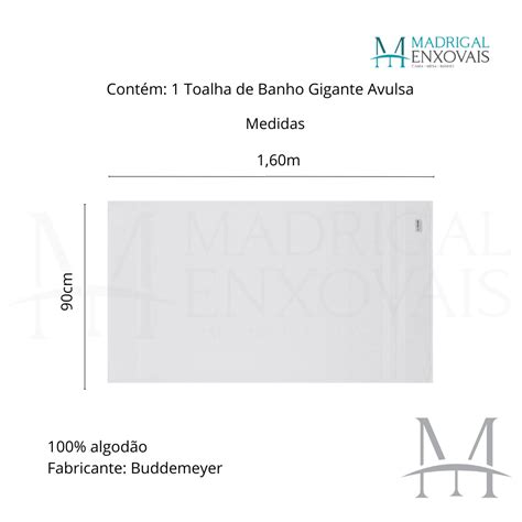 Toalha de Banhão Gigante Buddemeyer Avulsa En Vogue Dual Air Madrigal