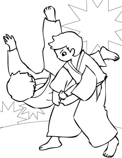 Judo Coloring Pages Books 100 FREE And Printable