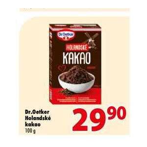 Dr Oetker Holandské kakao 100g v akci AkcniCeny cz