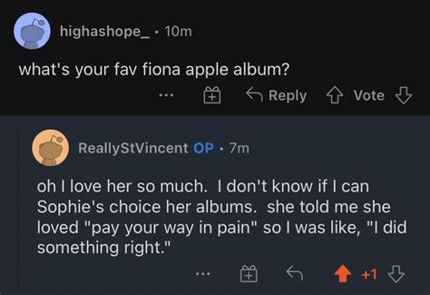 Apparently Fiona Loves Pay Your Way In Pain St Vincents First Single