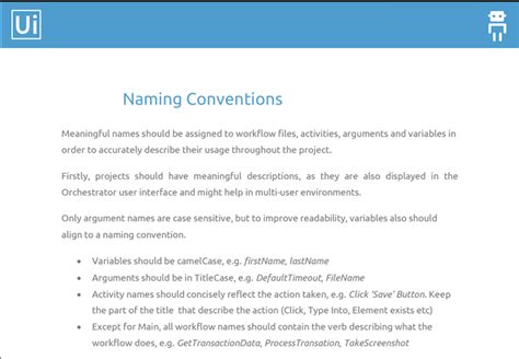 Variables Arguments And Workflows Naming Best Practice Help