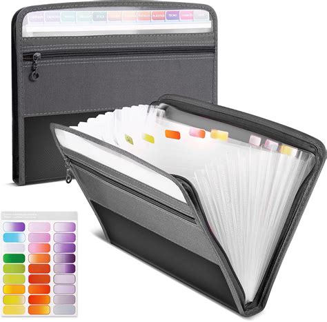 Expanding File Folder 13 Pockets Accordion File Folder Document