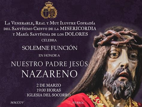 La Cofradía de Dolores celebrará el día 2 la solemne función en honor