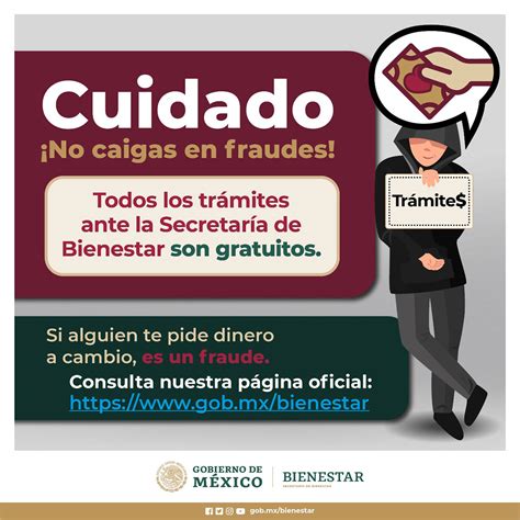 Bienestar On Twitter Cuidado Si Alguien Te Solicita Dinero Para