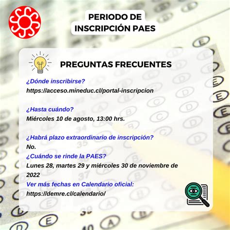 Inscripción PAES Colegio Antilen de Rengo