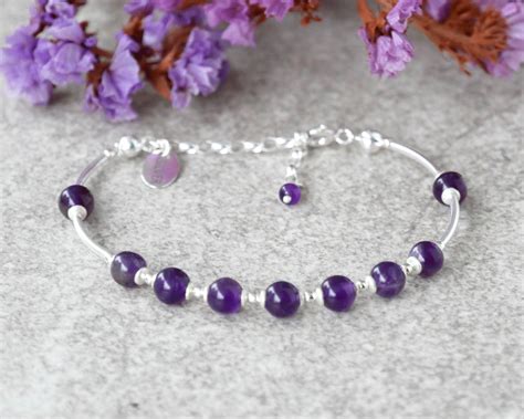 Bransoletka Modern Z Ametystem W Srebrze ISilver