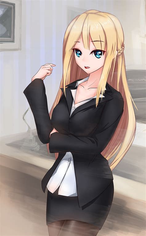 Hintergrundbilder Blond Lange Haare Anime M Dchen Blaue Augen
