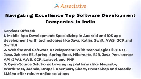 Navigating Excellence Top Software Development Companies In India