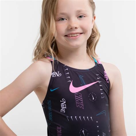 Nike Logo Toss Girls Spiderback 1pc Swimwear And Bikinis Swimming Buy Online Sportland