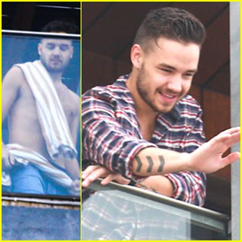 Shirtless Liam Payne Blows Kisses To Fans From Hotel Balcony Liam
