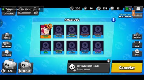 DIRECTO BRAWL STARS JUGANDO CON SUSCRIPTORES YouTube