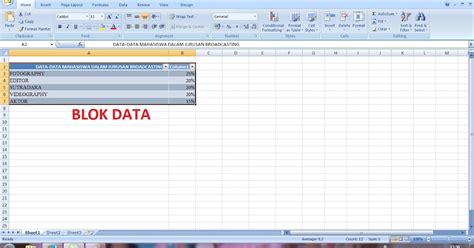 Cara Buat Diagram Lingkaran Di Excel