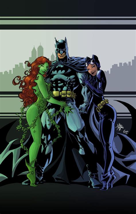 Batman Poison Ivy Catwoman Batman And Catwoman Batman Batman