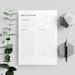 Minimalist And Aesthetic Printable Daily Planner 1 Page Instant