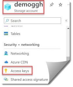 Azure Storage Account Key Azure Lessons
