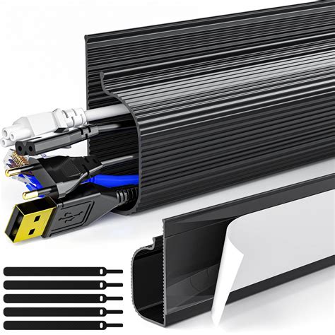 Buy Cable Management Under Desk 31 5 J Channel Cable Raceway 2 Pack