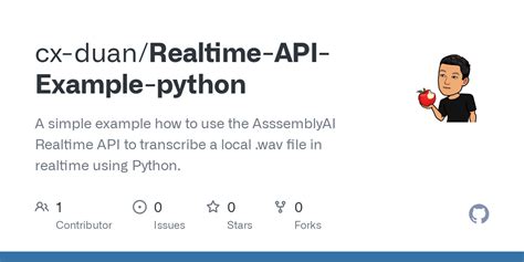 GitHub Cx Duan Realtime API Example Python A Simple Example How To
