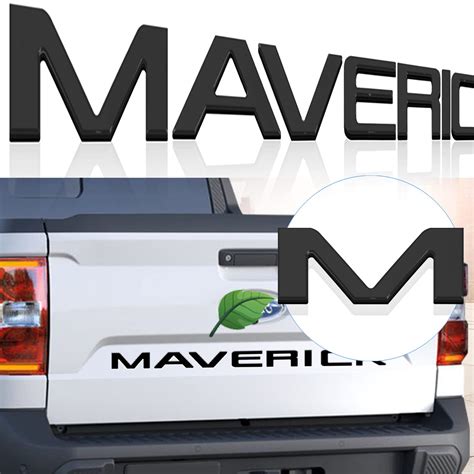 Tailgate Inserts Letters Compatible For 2022 2023 Ford Maverick