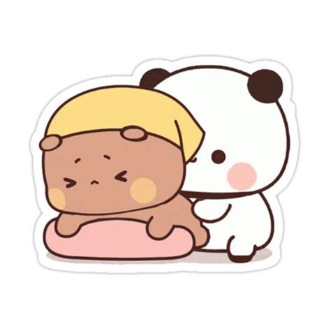Cute Dudu Is Having Massage By Bubu Sticker For Sale By Dragonwage56