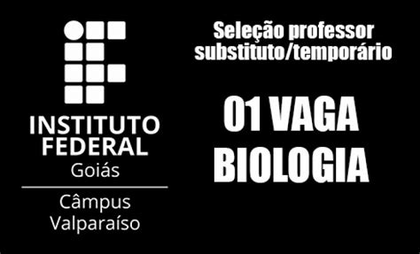 Em Valpara So C Mpus Do Ifg Abre Vaga Para Professor Substituto