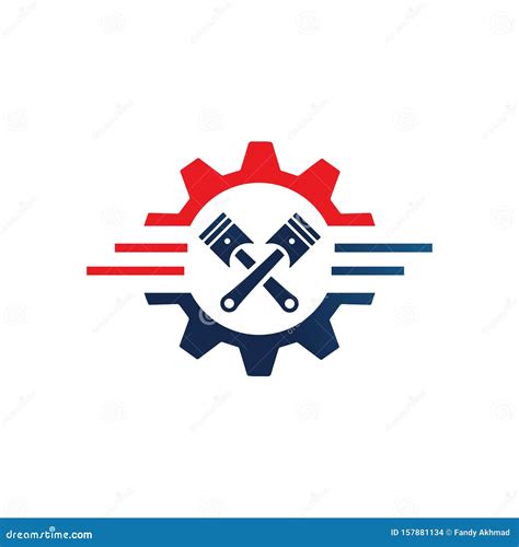 3D Logo Mechanic With Wrench And Tyre Stock Illustration