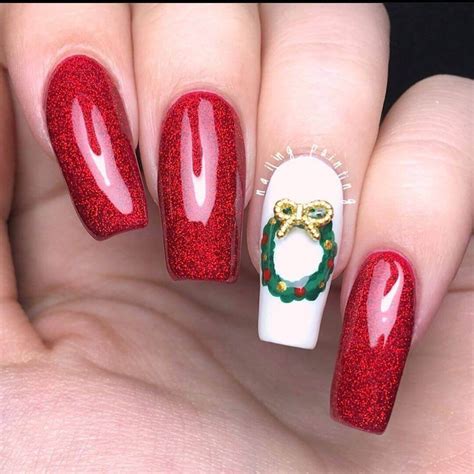 Uñas Navideñas sencillas y elegantes DISEÑOS 2020