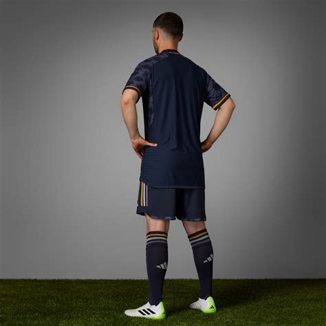 Adidas Real Madrid Away Authentic Jersey Blue Adidas Uae