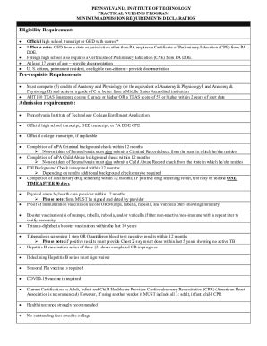 Fillable Online Practical Nursing Application Procedure Fax Email Print