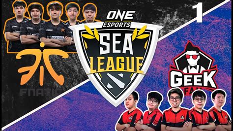 FNATIC VS GEEK FAM One Esports Dota 2 SEA League Grand Finals GAME 1