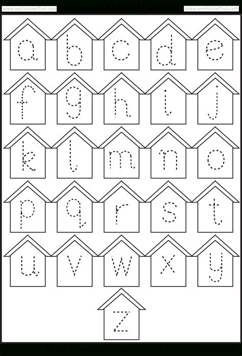 Tracing Letter Printable Worksheets