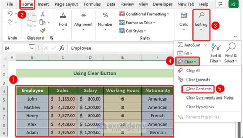 How To Clear Contents In Excel Without Deleting Formatting