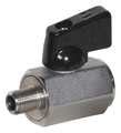 Zoro Select 3 8 FNPT X MNPT Stainless Steel Mini Ball Valve Inline G