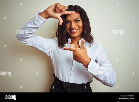Beautiful Transsexual Transgender Elegant Businesswoman Over Isolated White Background Smiling
