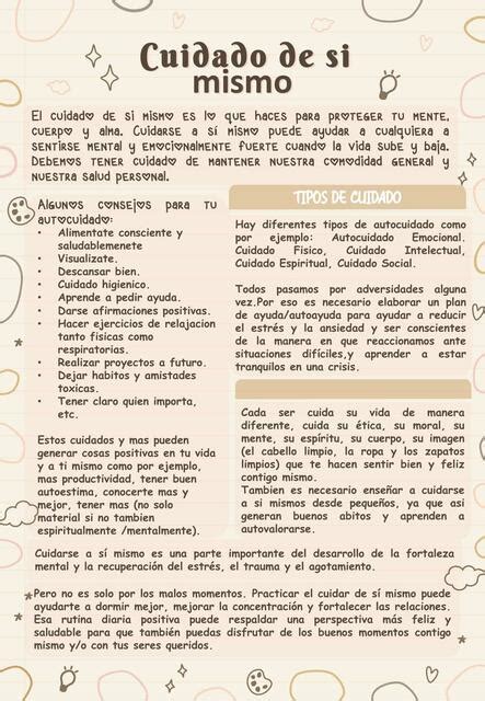 Cuidado de Sí Mismo Xanath Orozco gonzalez uDocz