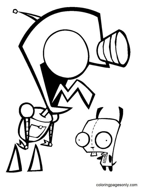 Gir Coloring Pages Coloring Pages Cartoon Coloring Pages Girly
