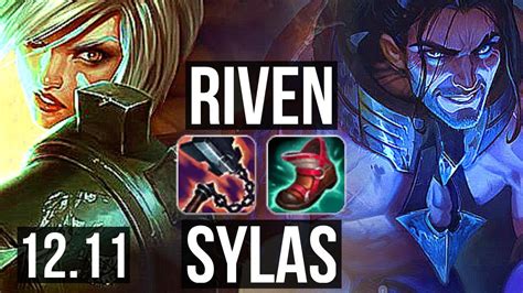 RIVEN Vs SYLAS TOP 2 0M Mastery 900 Games 3 1 4 EUW Master
