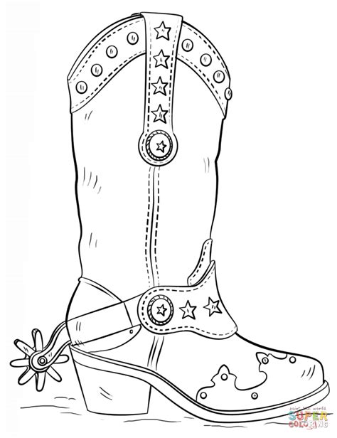Cowboy Boot Template Printable Printable Word Searches
