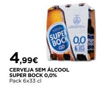 Promoção Cerveja sem álcool super bock em El Corte Inglés