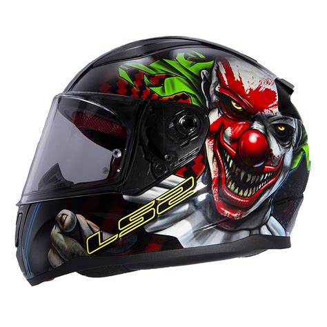 Casco Integral Moto LS2 RAPID CLOWN Negro Vde Bco FF353 Tienda Moto