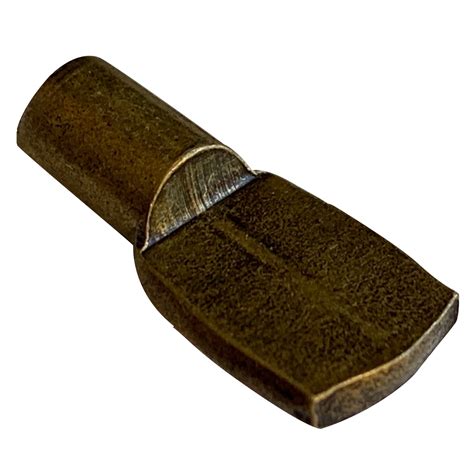 1 4 Antique Brass Spoon Shelf Support Pegs 25 Pack