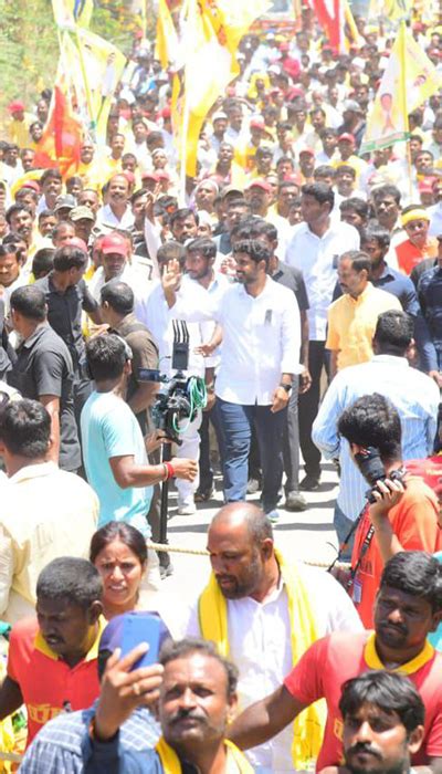 Nara Lokesh Yuva Galam Padayatra Day