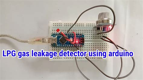 lpg gas leakage detector using arduino youtube