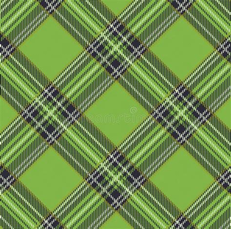 Tartan Plaid Vector Pattern Background With Fabric Texture Stock Vector
