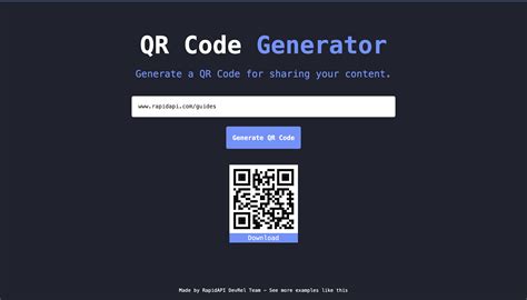 how to build a qr code generator app using next js and a qr code api