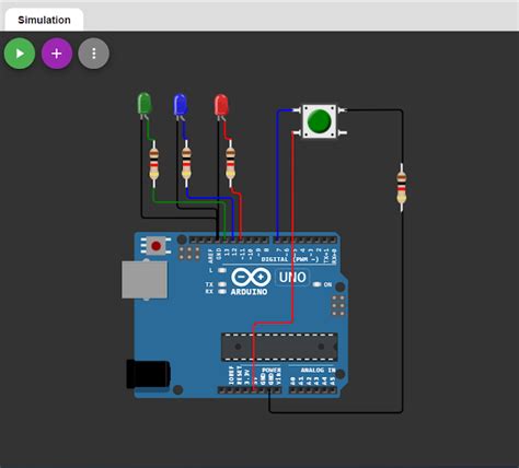 Simulasi Pemograman Arduino Lampu Led Dan Push Button Tanpa Hardware Menggunakan Wokwi Begini