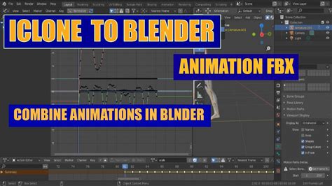 iclone to blender export animation fbx combine animations in blender cgizone youtube