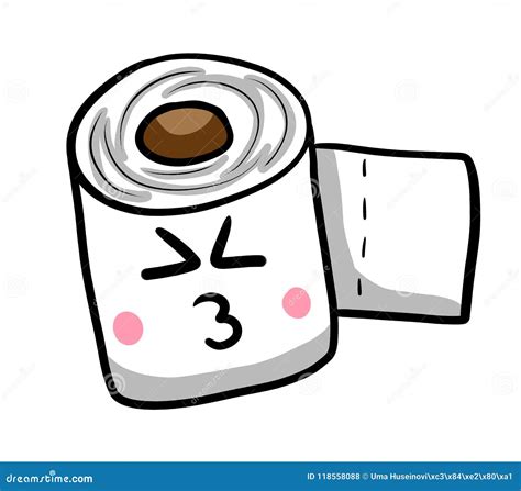 El Papel Higi Nico De La Historieta Quiere Un Beso Stock De Ilustraci N