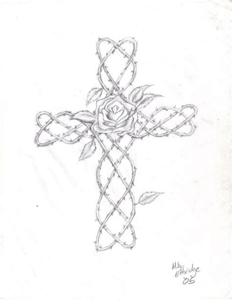Cross Tattoos For Women Banner Drawing Vine Drawing