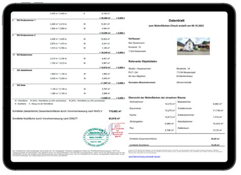 Wohnflächenberechnung Bonn für 44 90 erstellen NEU